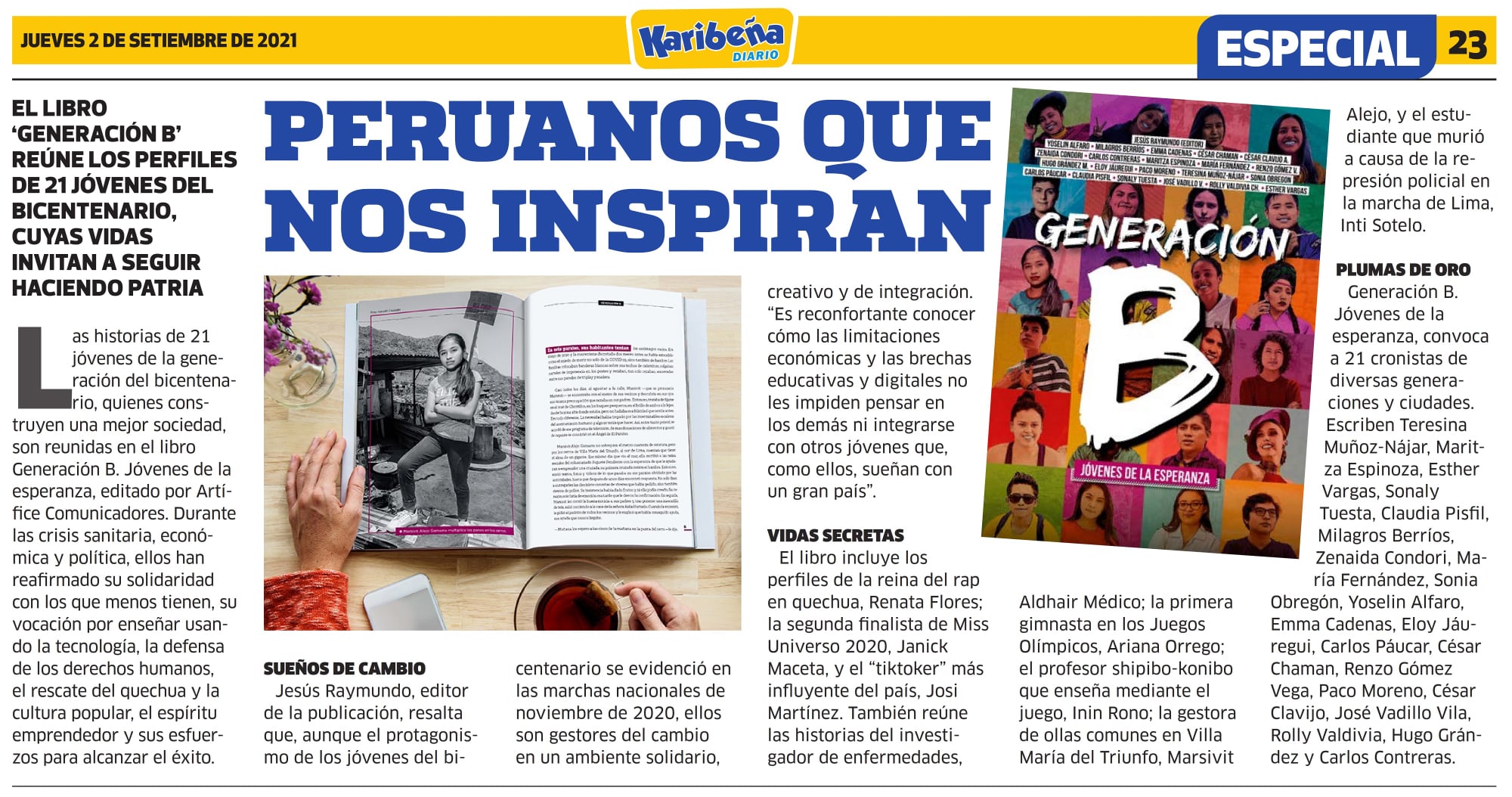KARIBEÑA: PERUANOS QUE NOS INSPIRAN – Artificecrea