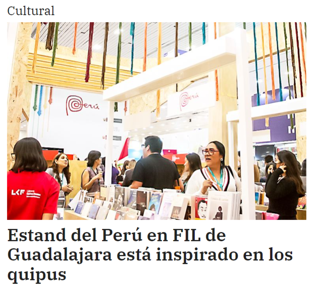 EL PERUANO: ESTAND DEL PERÚ EN LA FIL DE GUADALAJARA ESTÁ INSPIRADO EN ...