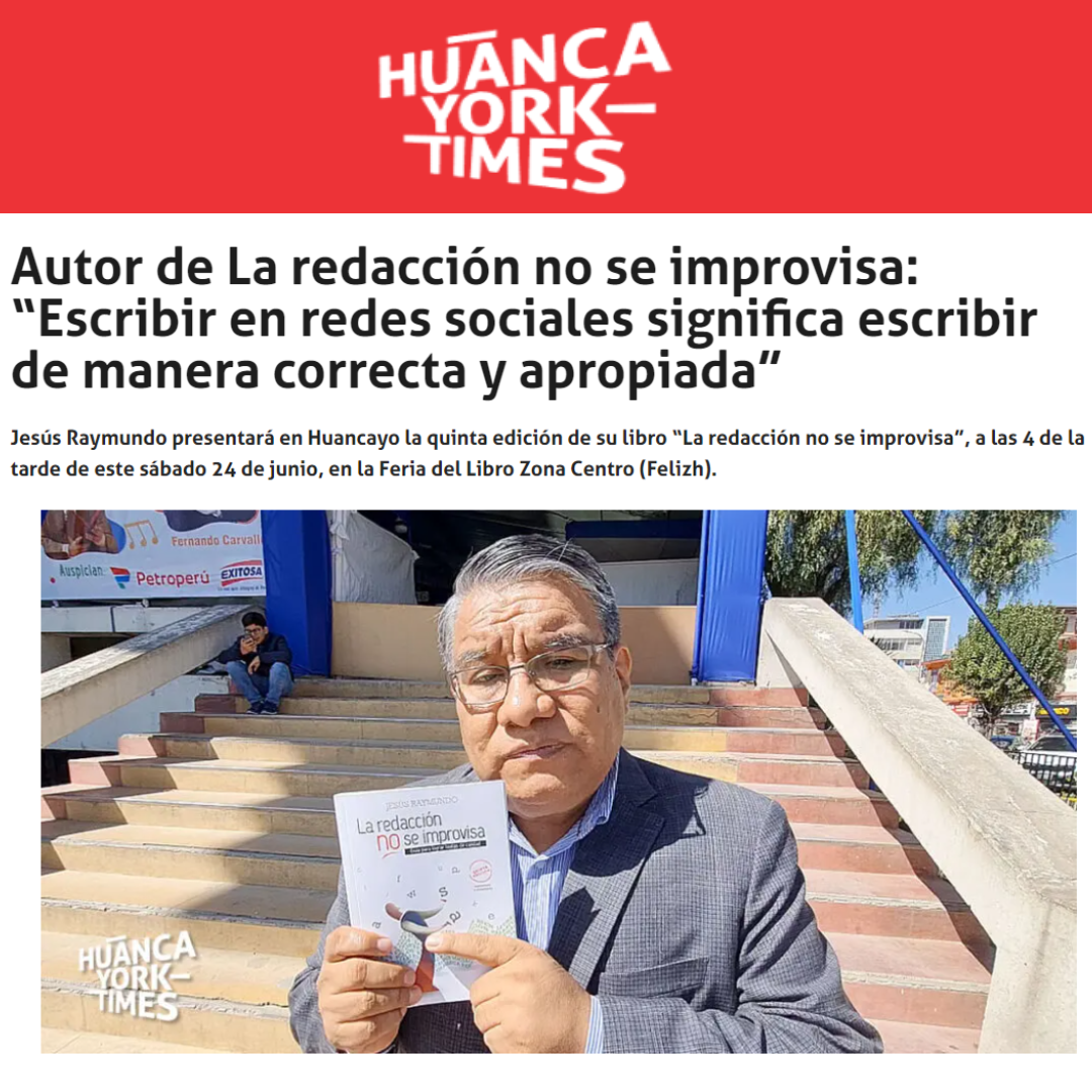 HUANCA YORK TIMES | DOCTOR TILDE: ‘ESCRIBIR EN REDES SOCIALES SIGNIFICA ...