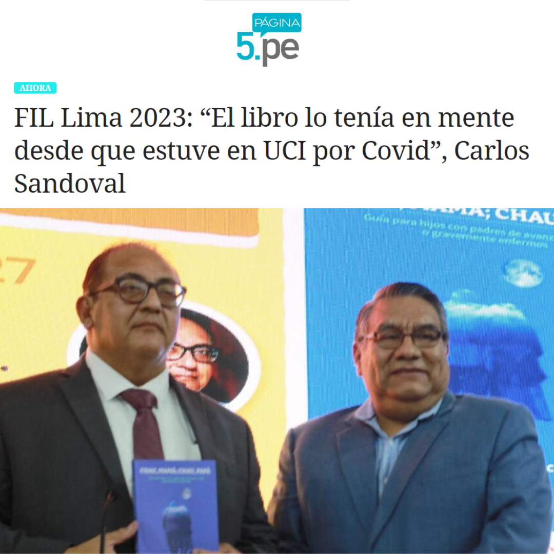 PÁGINA 5.PE | CARLOS SANDOVAL CÁCERES: ‘EL LIBRO LO TENÍA EN MENTE ...