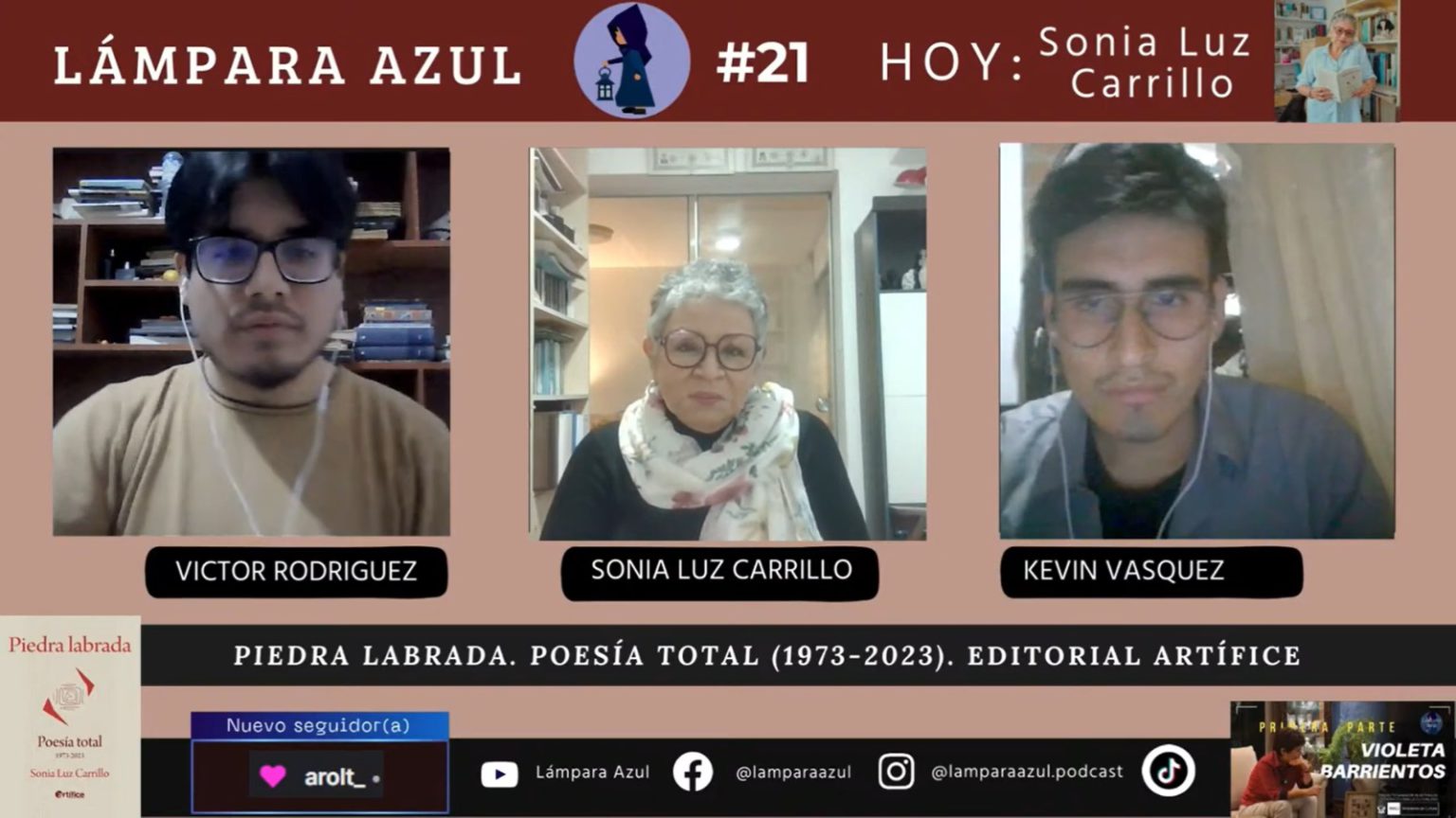 LÁMPARA AZUL: SONIA LUZ CARRILLO PRESENTA ANTOLOGÍA POÉTICA – Artificecrea