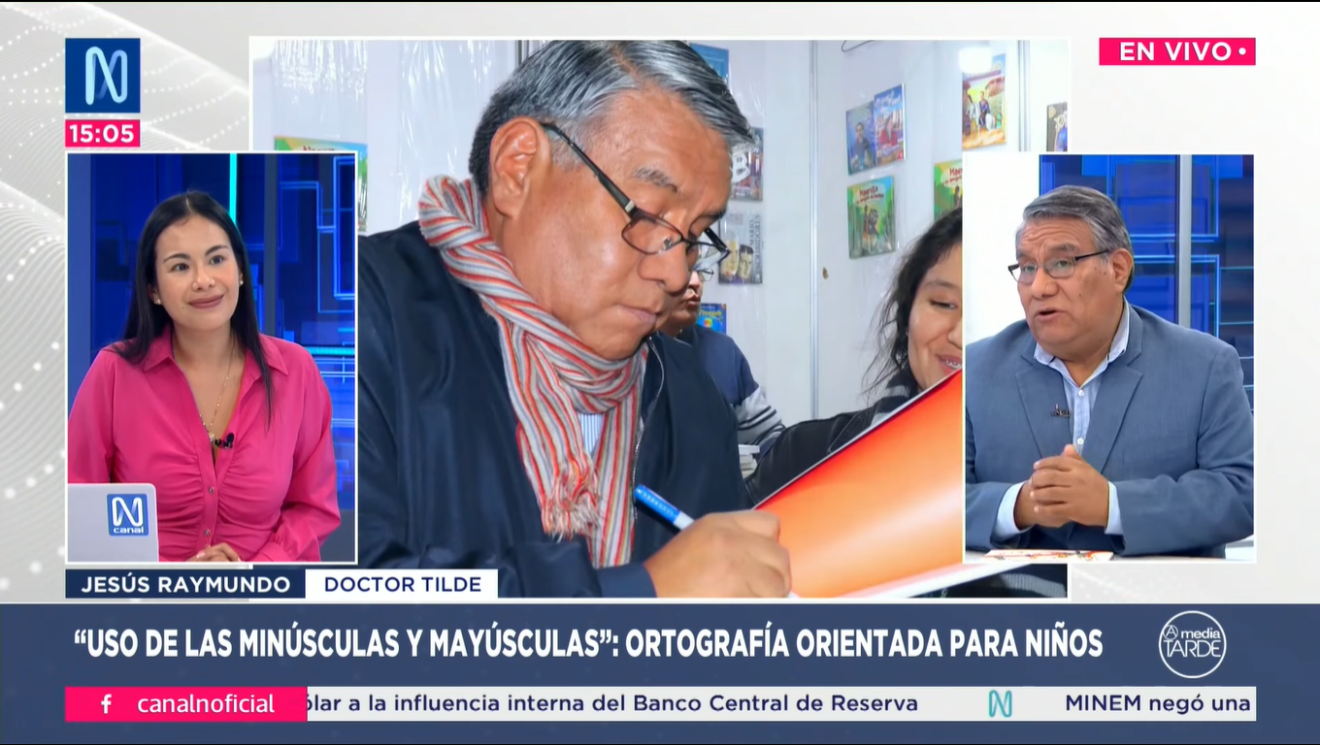 CANAL N: DOCTOR TILDE PRESENTÓ ‘USO DE LAS MINÚSCULAS Y MAYÚSCULAS’, UNA GUÍA DE ORTOGRAFÍA ...